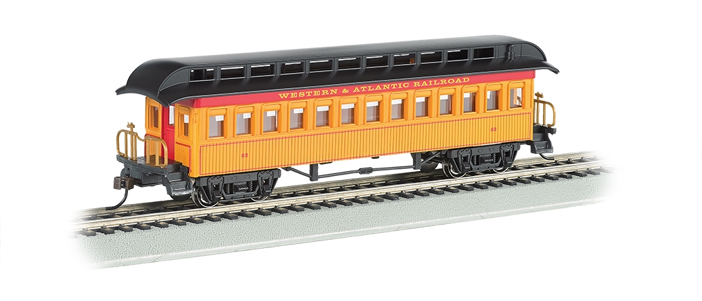 Bachmann HO 15101 1860 Coach, Western and Atlantic #63 - Trainstoys