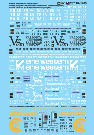 Microscale N 60-1463 Railroad Decal Set, Eastern Shortline Per Diem ...