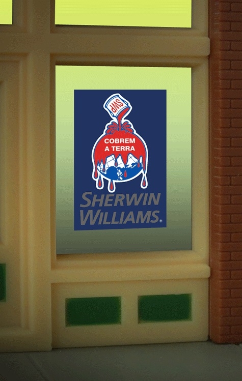 Miller Engineering 8935 O/HO Sherwin Williams Window Sign Animated Neon ...