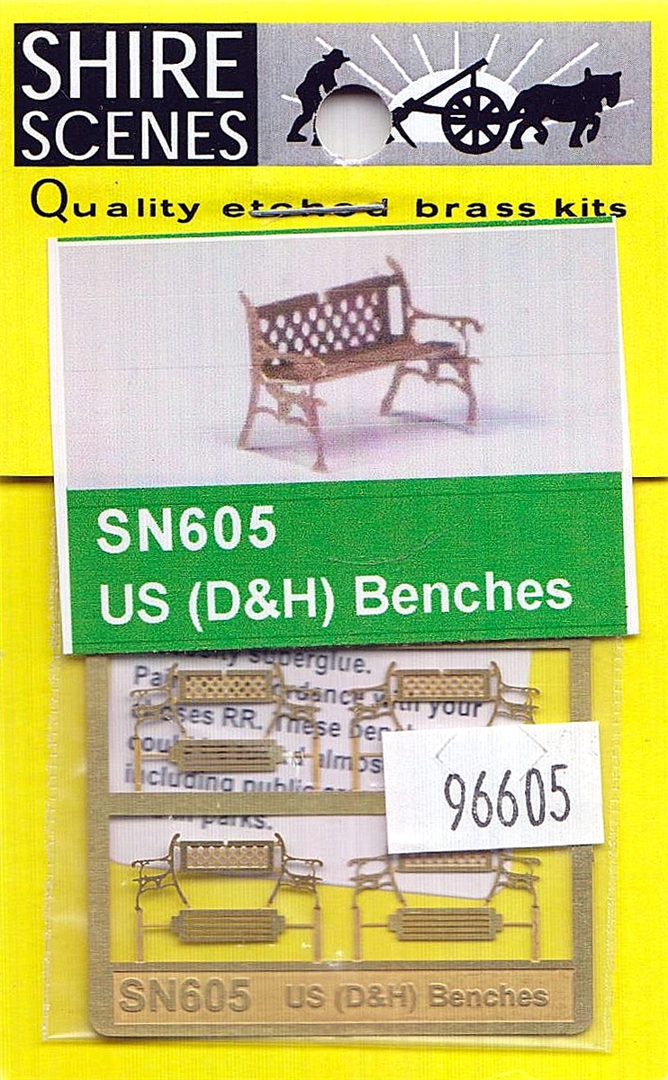 N Scale Architect N 96605 Shire Scenes (SN605) US (D&H) Bench Kits (6 ...